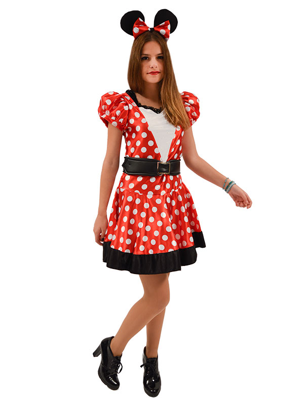 Γυναικεία Αποκριάτικη Στολή Μινι Μαους (Minnie Mouse)